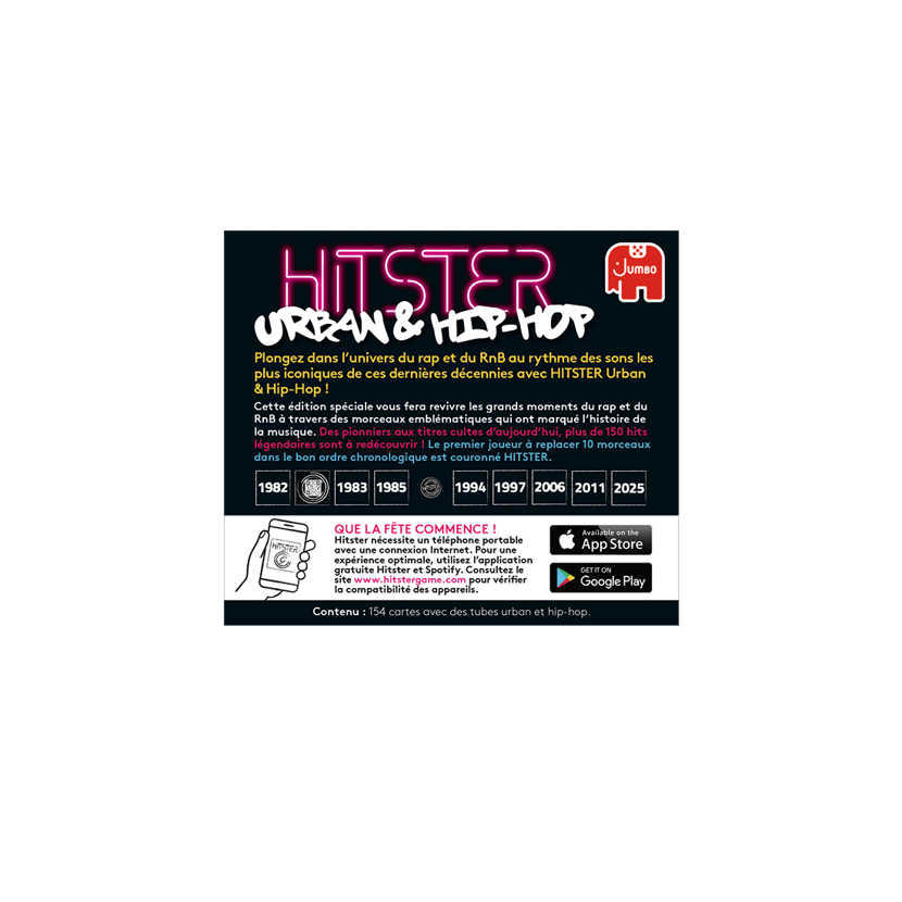 Hitster extention Urban & Hip Hop- Jeux d'ambiance | Cultura