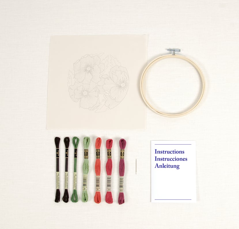 Kit broderie DMC - Pavots- Kits Broderie - Broderie | Cultura
