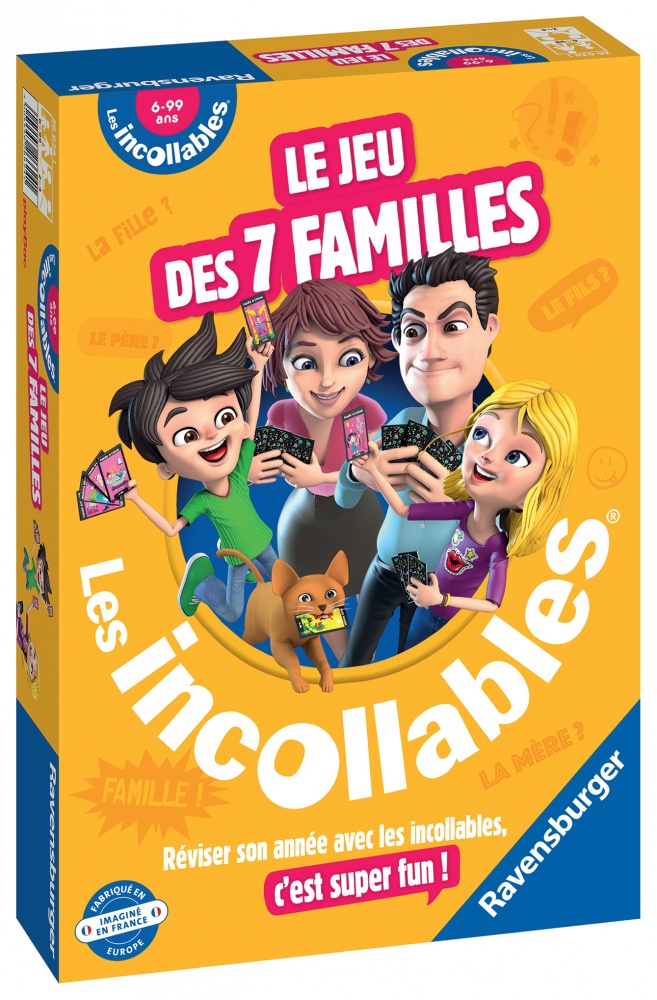 Le jeu des 7 familles - Les Incollables - Jeux de société enfant | Cultura