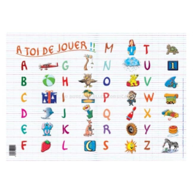 Sous-main éducatif - mon alphabet | Cultura