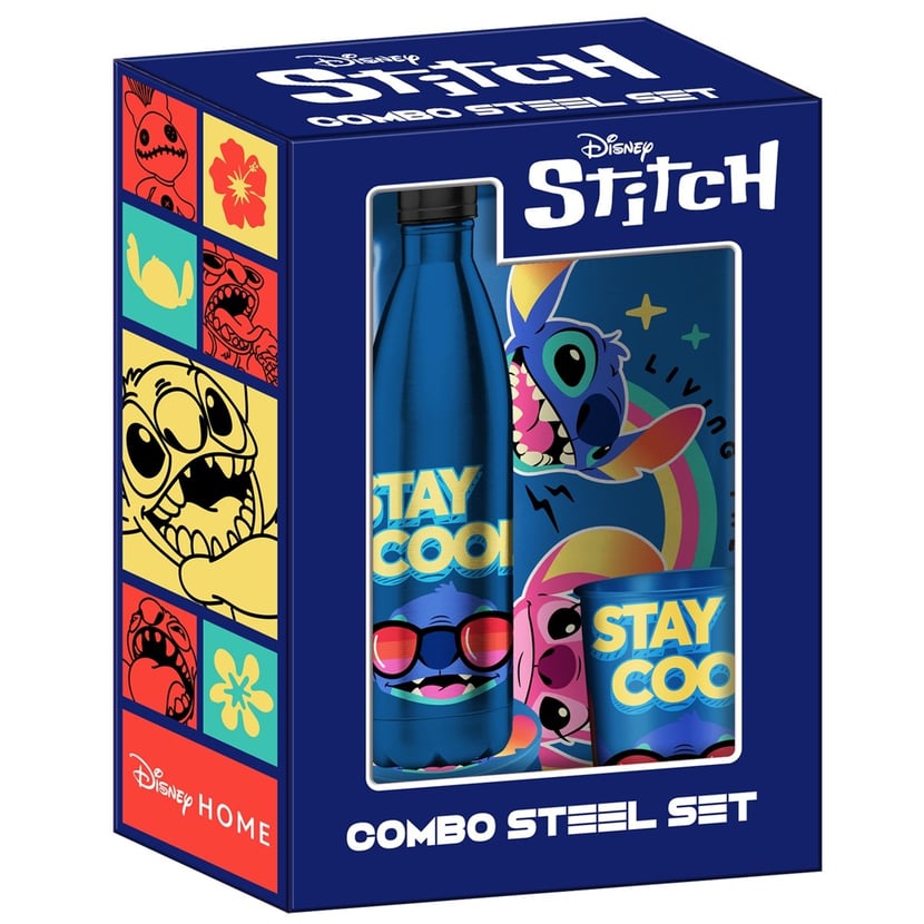 Coffret Combo Steel Lyo - Lilo et Stitch- Mugs et gourdes | Cultura