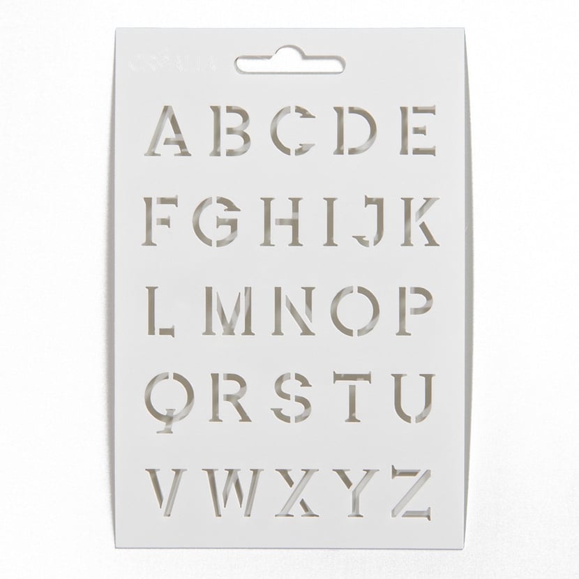 Pochoir 10 x 15 cm - Alphabet en relief - Créalia - Les Pochoirs ...