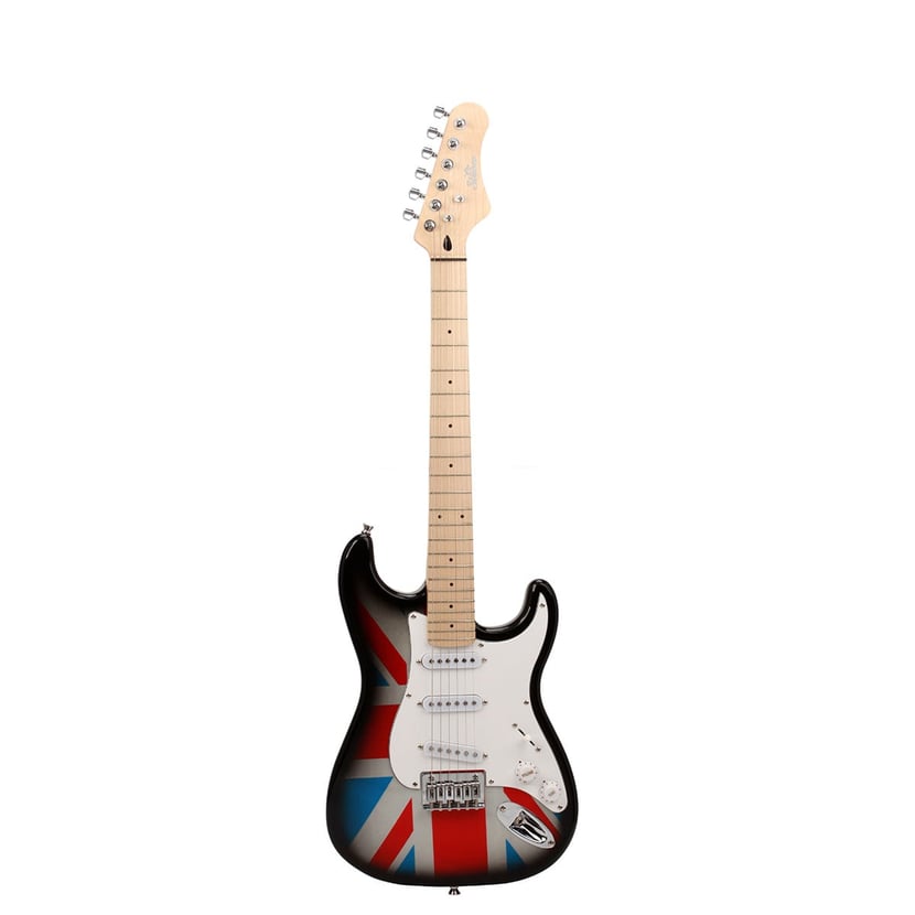 GES Baby Union Jack - Guitare électrique pour enfant - Shiver - Guitare ...