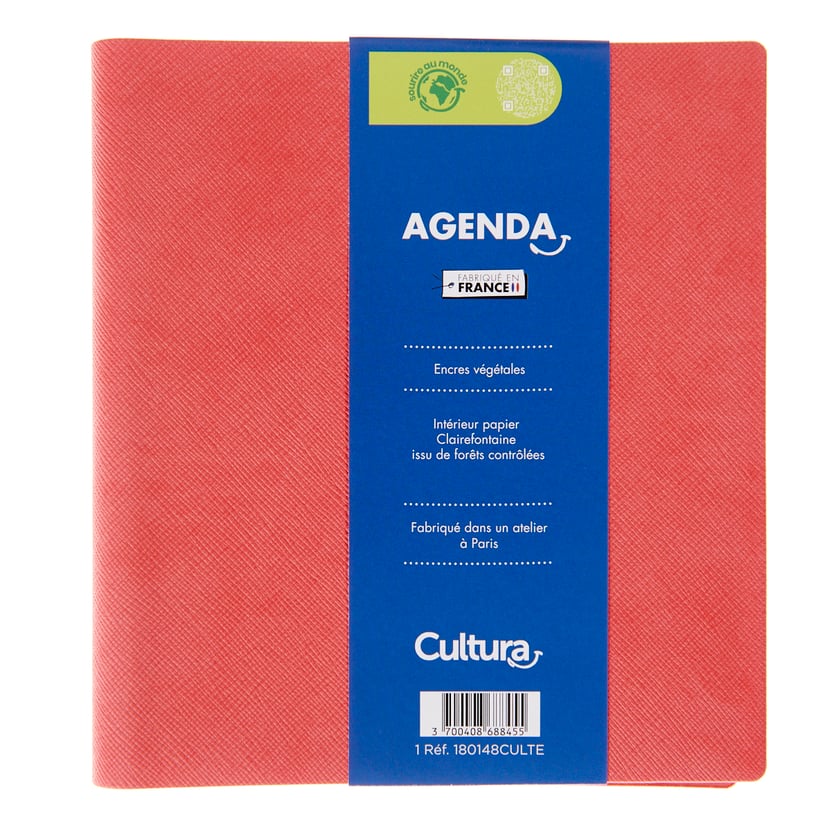 Agenda semainier spirale 2024/2025 Cultura - Modèle aléatoire - 15 x 17 ...