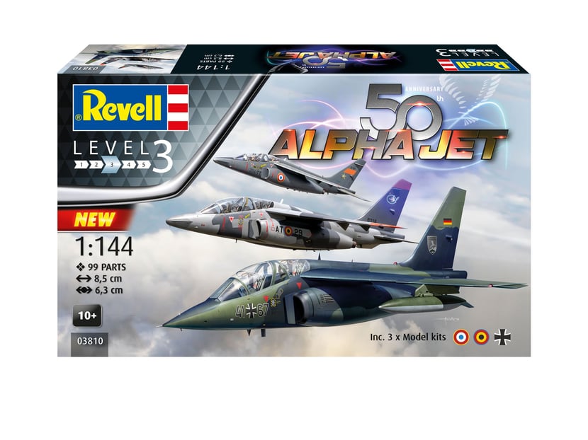 Maquette Alpha Jet 1:144 50ième Anniversaire - Revell - Maquettes ...