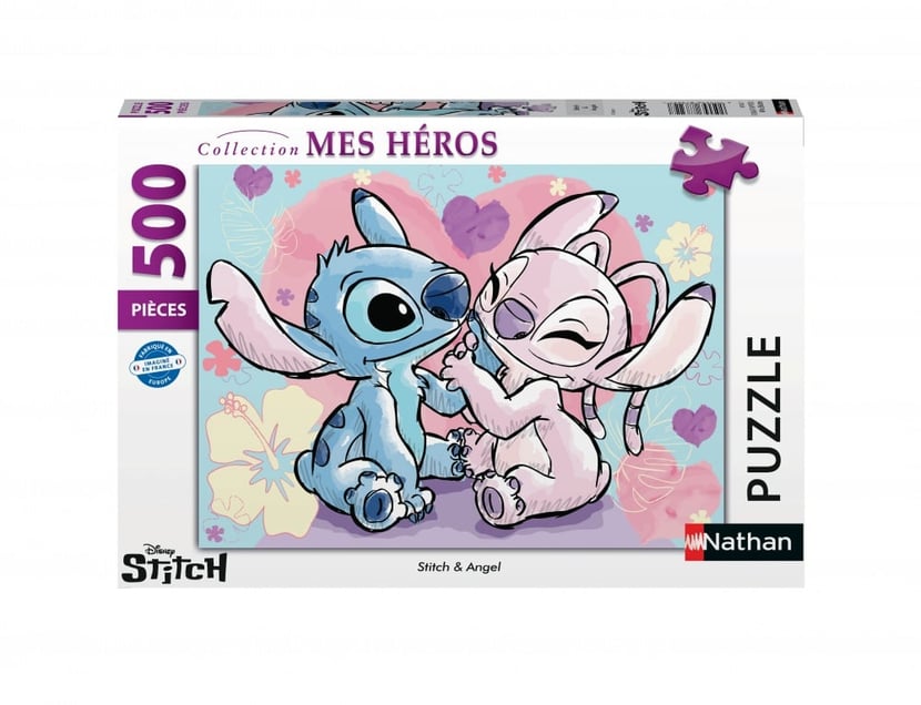 Puzzle 500 pièces - Stitch & Angel - Ravensburger- Puzzles 500 pièces ...