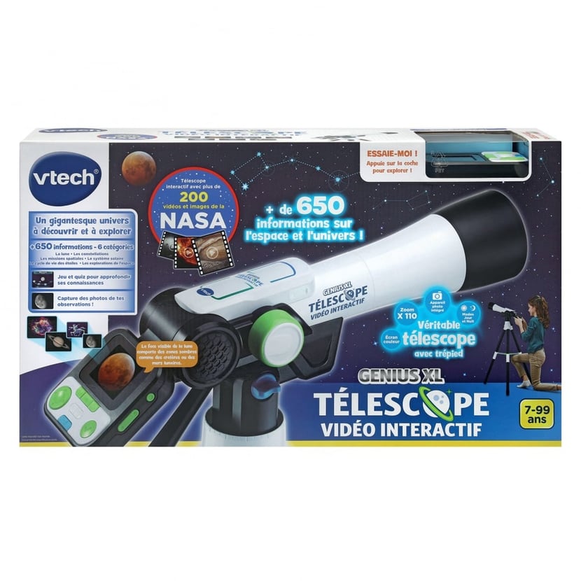 Télescope vidéo intéractif Genius XL - Vtech - Jeux scientifiques - STEM - Jeux éducatifs | Cultura