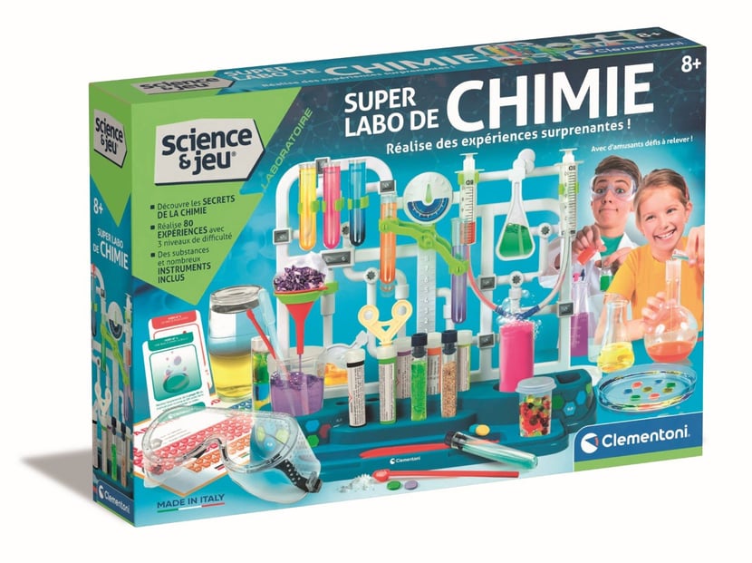 Super labo de chimie - Clementoni - Jeux Expériences scientifiques ...