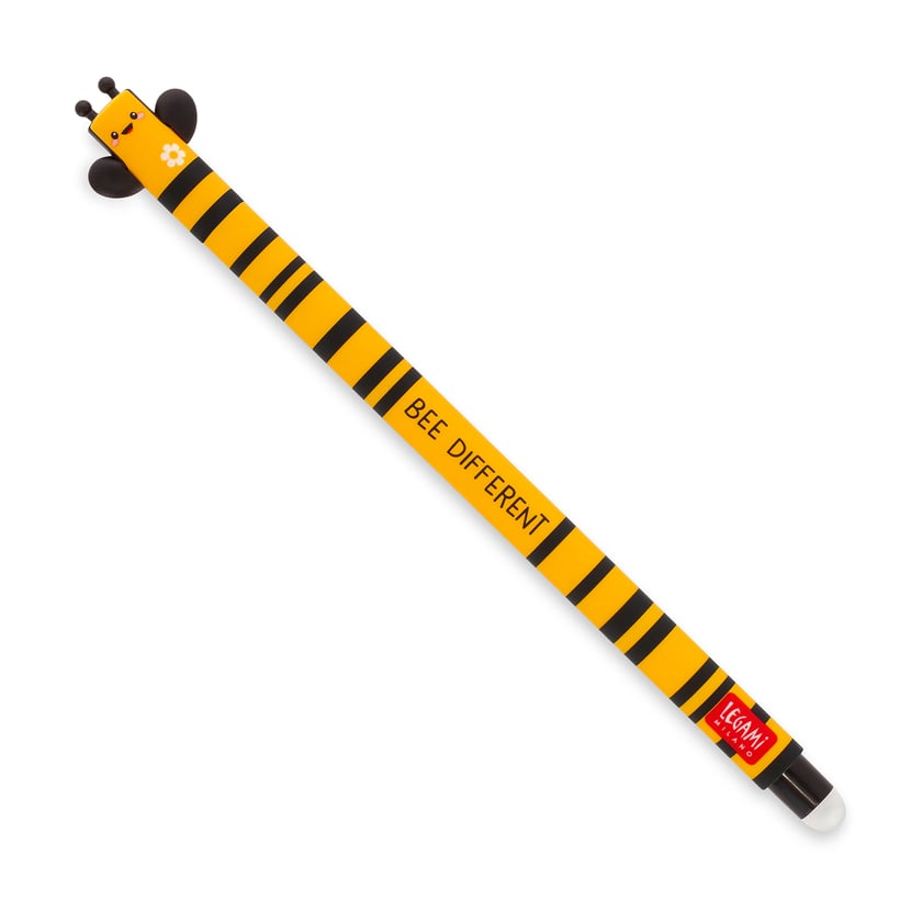 Stylo à encre gel effaçable Legami - Abeille - Noir - Pointe moyenne ...