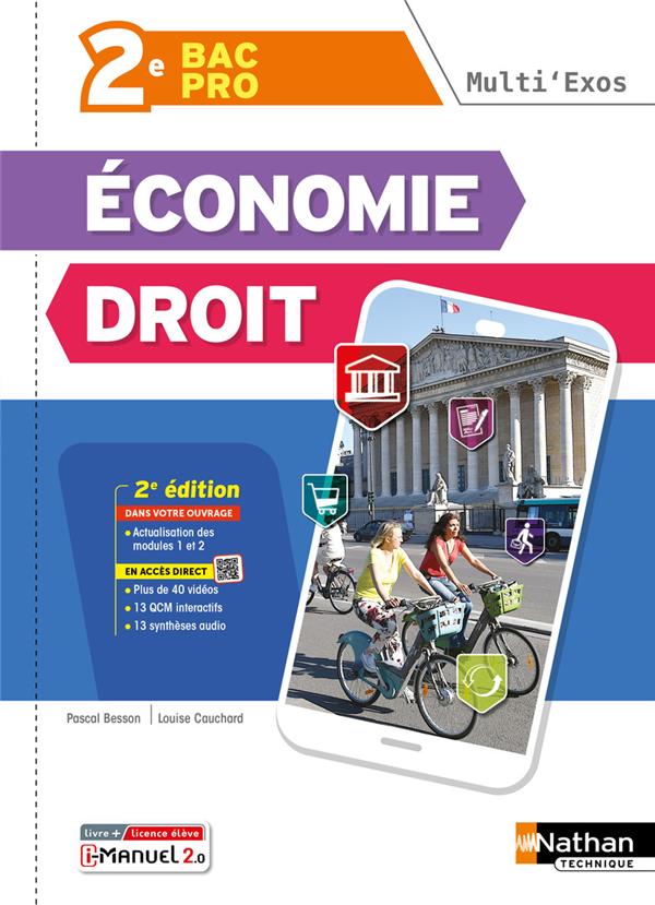 Multi'exos - Economie-Droit 2de Pro Bac Pro Tertiaires - 2024 - Pochette - élève - + iManuel ...