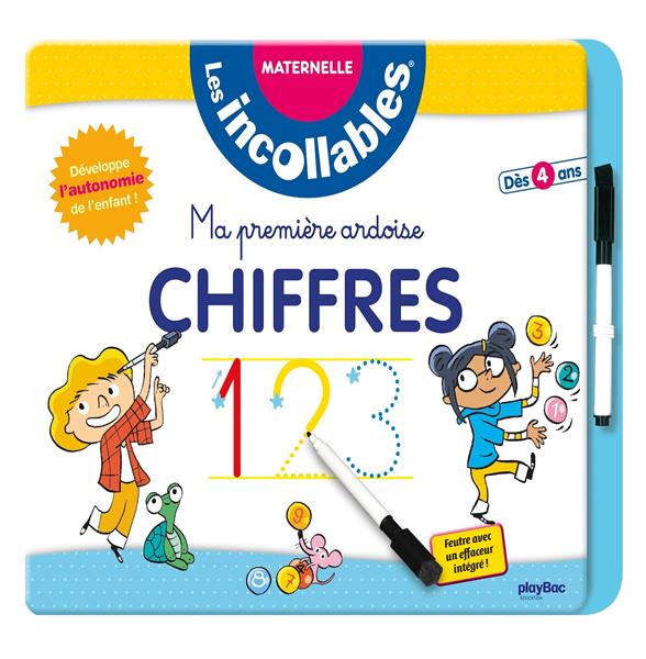 Les incollables : ma première ardoise : chiffres : Collectif - 2809682348 - Livre Maternelle ...
