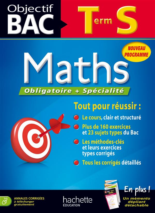 Objectif bac - mathématiques - terminale s - Livre scolaire lycée | Cultura