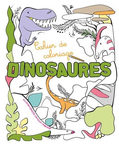 Cahier de coloriage - Dinosaures - Coloriage et Dessin - Livres de jeux ...
