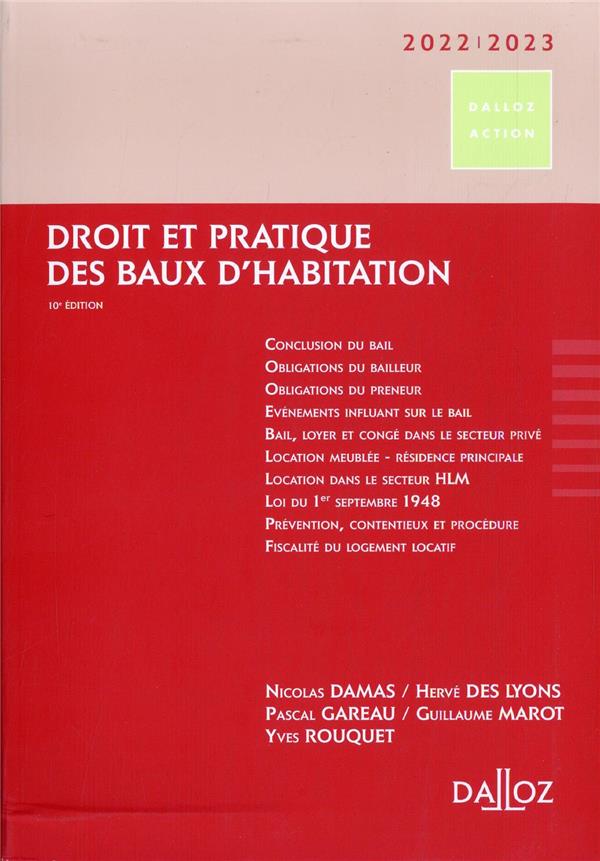 Droit et pratique des baux d'habitation (édition 2022/2023) : Yves ...