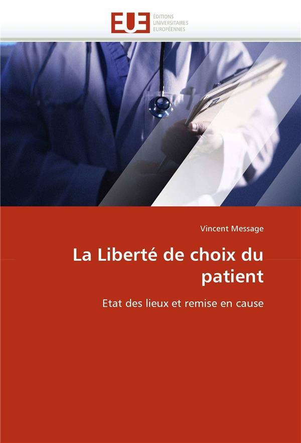 La liberte de choix du patient - Livres audio - CD | Cultura