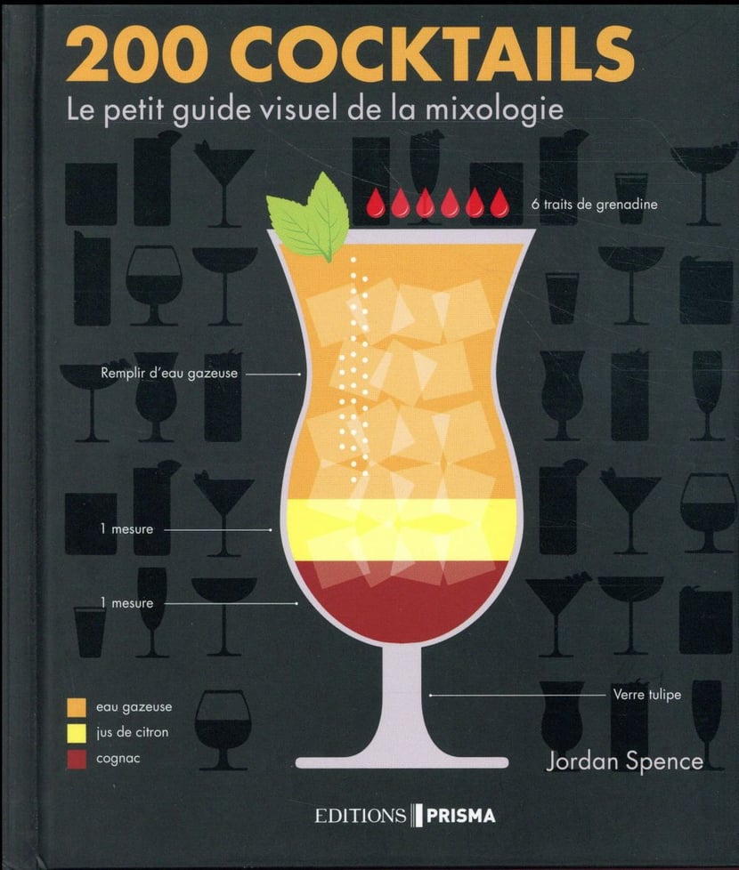 200 cocktails - le petit guide visuel de la mixologie : Jordan Spence ...
