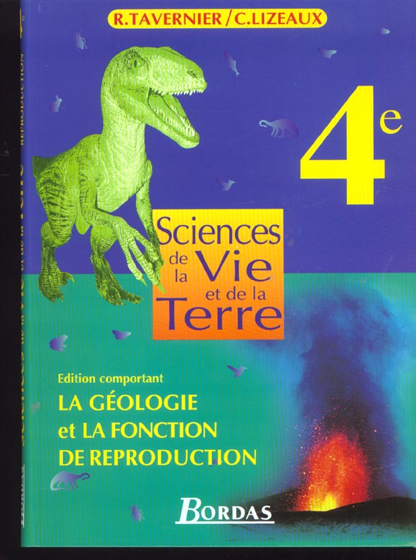 Sciences de la vie et de la terre 4eme eleve - Manuels scolaires | Cultura