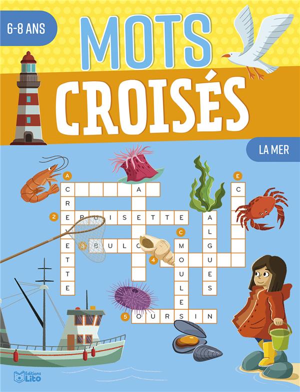 Mots croisés : La mer : Collectif - Livres jeux et d'activités | Cultura