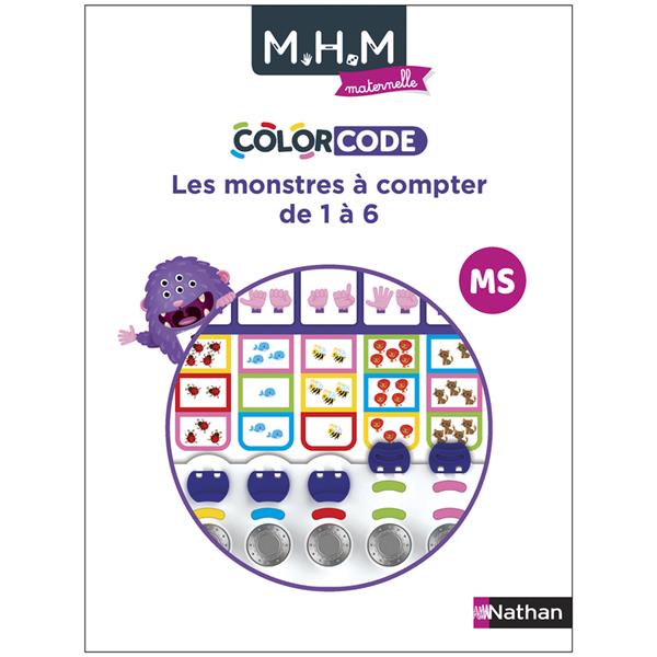 MHM - La méthode heuristique de mathématiques : MS - colorcode : les monstres à compter de 1 à 6 ...