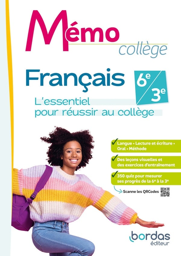 Mémo Collège : Français - 6e/3e - Cahier de l'élève (édition 2023 ...