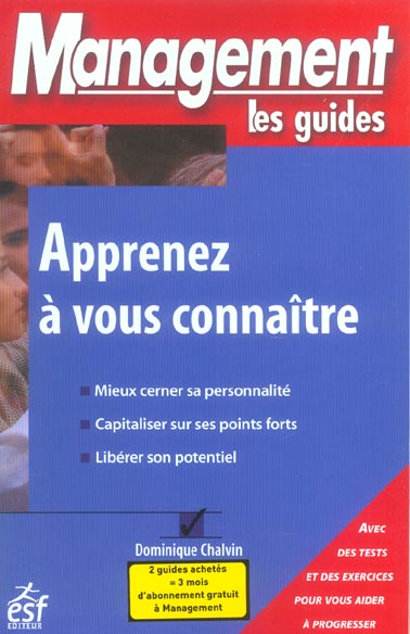 Apprenez a vous connaitre : Dominique Chalvin - 271011710X - Livre sur ...