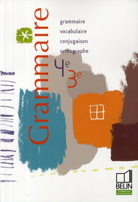 Manuel de grammaire 4e-3e 2008 - cahier élève - 2701147948 - Manuels ...
