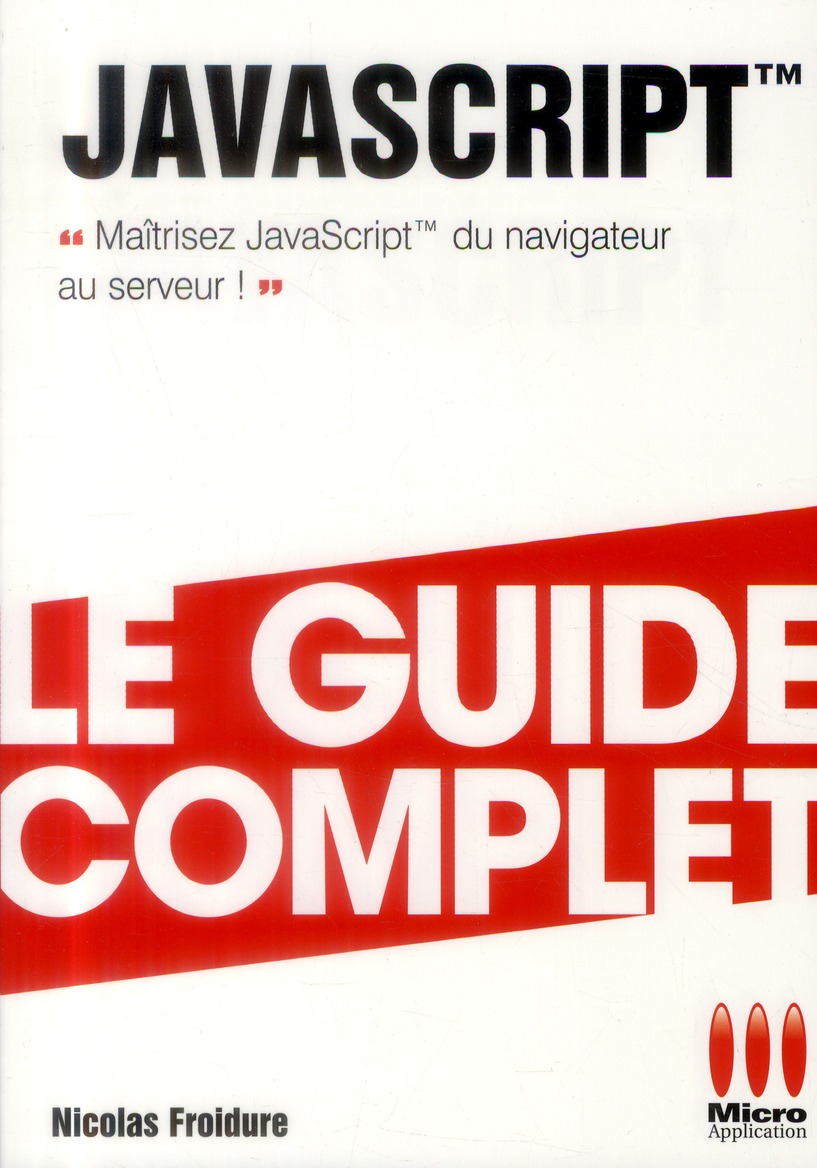 Javascript : Nicolas Froidure - 2822408653 - Livre Informatique | Cultura