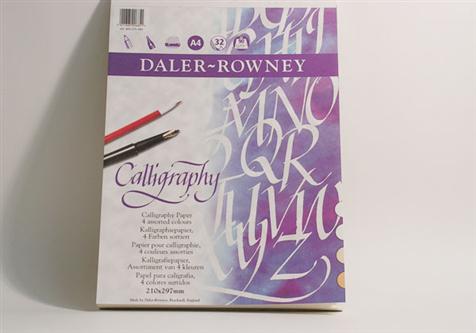 Bloc calligraphie 21x29.7A4 90g 32 feuilles- Papiers arts graphiques ...