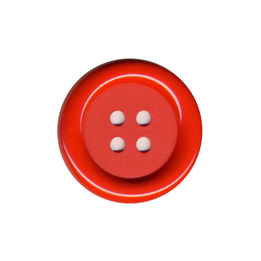 Bouton clown - rouge - 38mm - Boutons - Customisation textile | Cultura