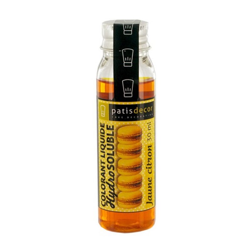 Colorant liquide hydrosoluble Patisdécor - Jaune citron - 30 ml ...