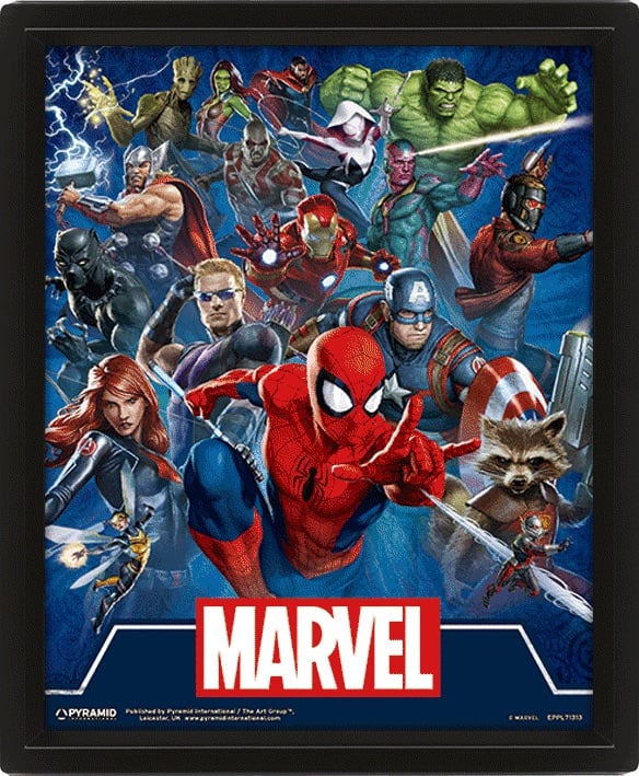 Marvel Cadre 3D Lenticulaire Marvel Icons | Cultura