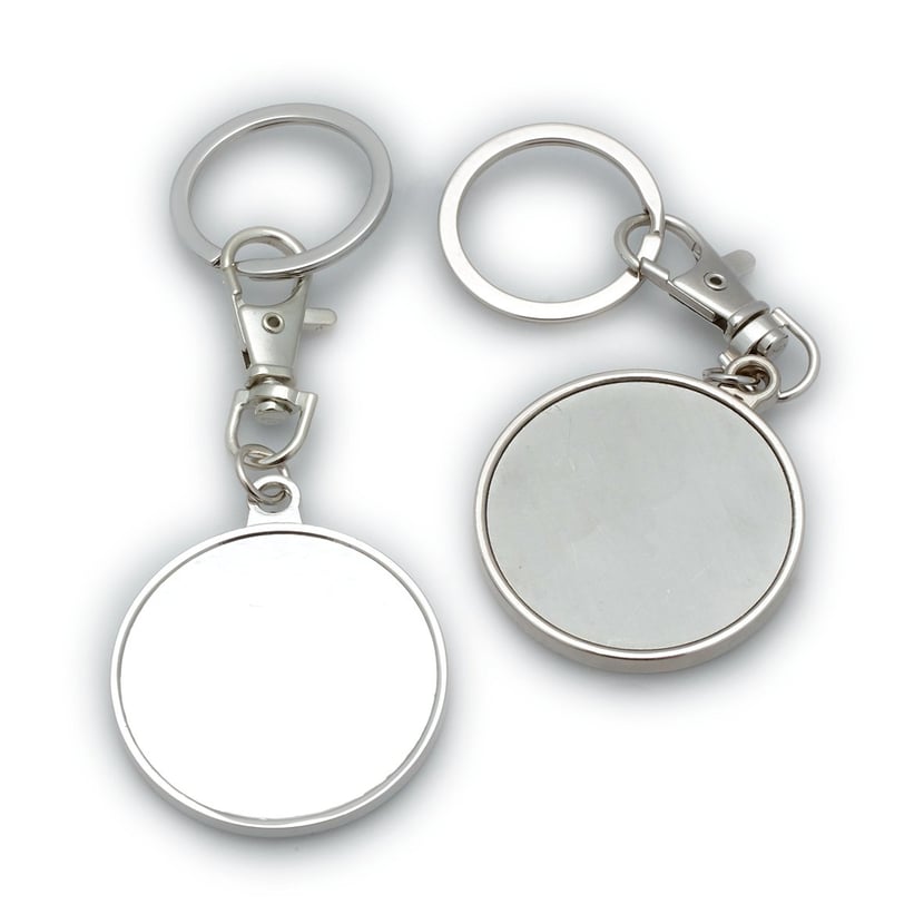 PORTE-CLE METAL A DECORER Ø 44 mm | Cultura