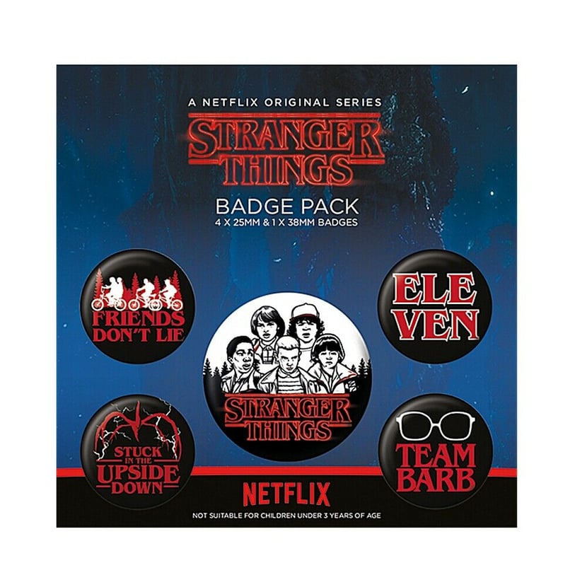Stranger things set de badges characters - Accessoires customisation ...